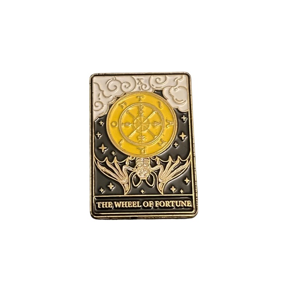Jewelry | The Wheel Of Fortune Tarot Card Pin | Poshmark